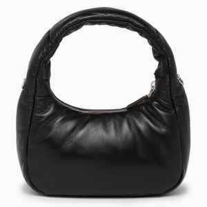 Prada | Bags | Prada Black Mini Hobo Bag In Leather | Poshmark